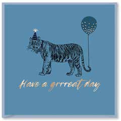 Party Animals Greeeat Day Card :: Magnus Papper